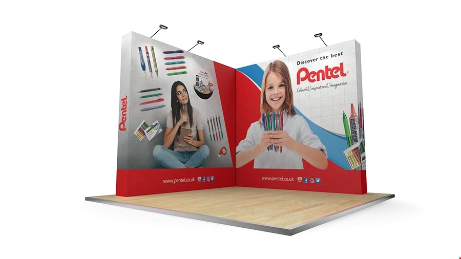 Get Creative with 3m X 3m L-Shaped Fabric Pop Up Stand - Unique Finds ...